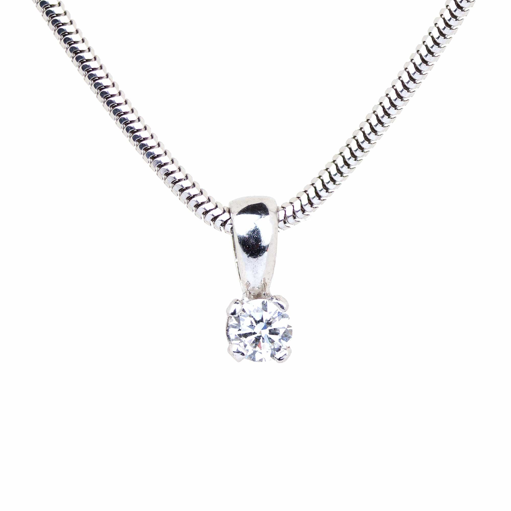 Brilliant Vintage - Diamond Single Stone Pendant