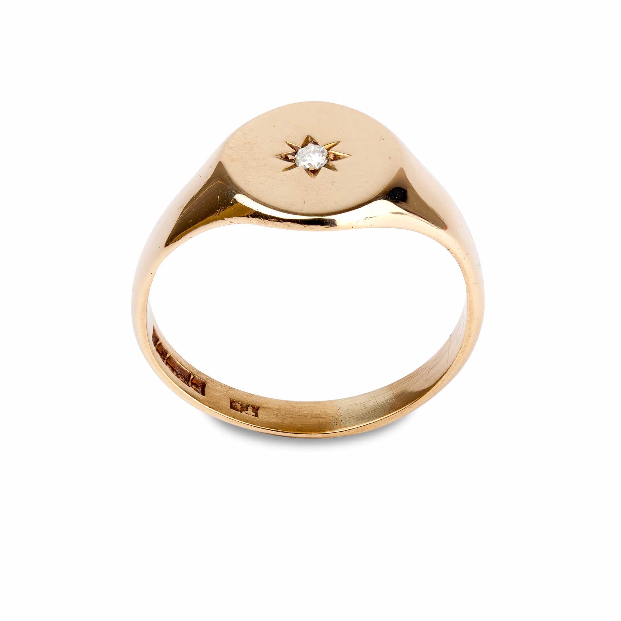 Brilliant Vintage - Diamond Signet Ring